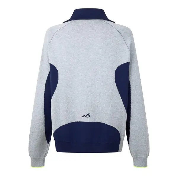 Balenciaga Color Block Zip-up Track Jacket - Gray