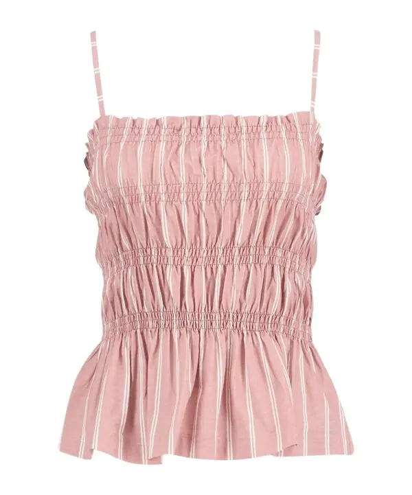 Barbour Striped Ruffled Camisole