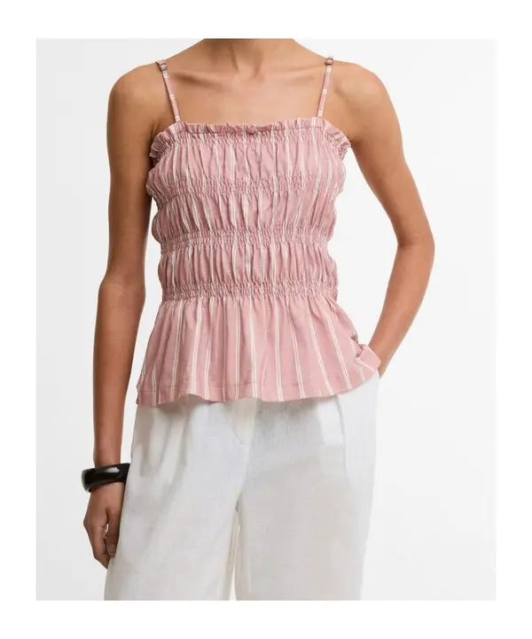 Barbour Striped Ruffled Camisole