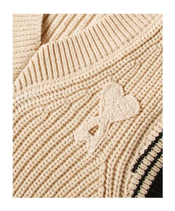 AMI Paris V-neck Knitted Vest