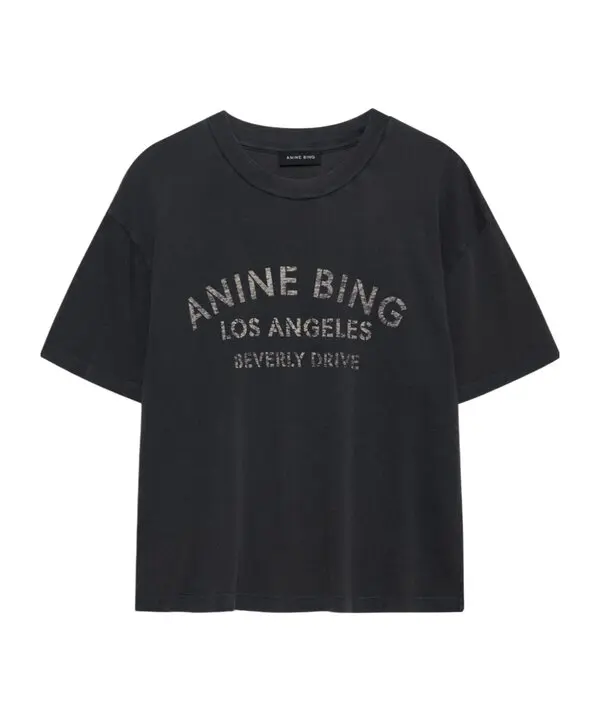 ANINE BING Classic Crew Neck T-shirt - Black