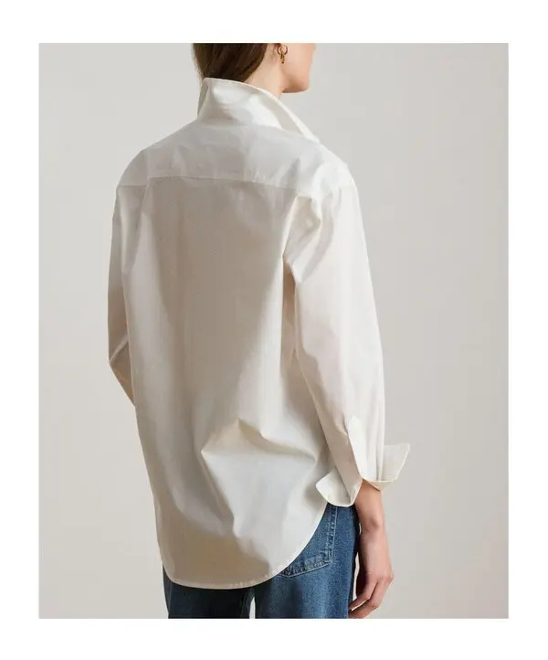 Ralph Lauren Long Sleeve Collared Shirt With Embroidered Logo