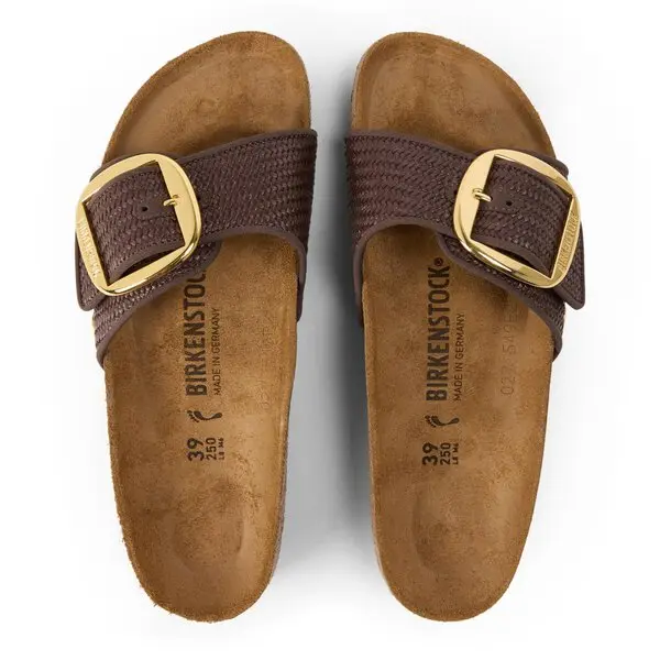 BIRKENSTOCK Madrid Raffia Flat Sandals