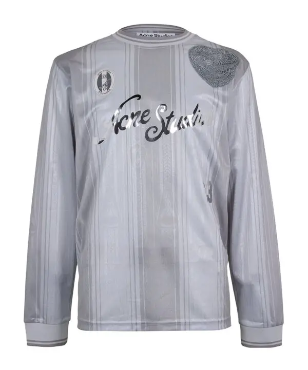 Acne Studios Long Sleeve T-shirt - Gray