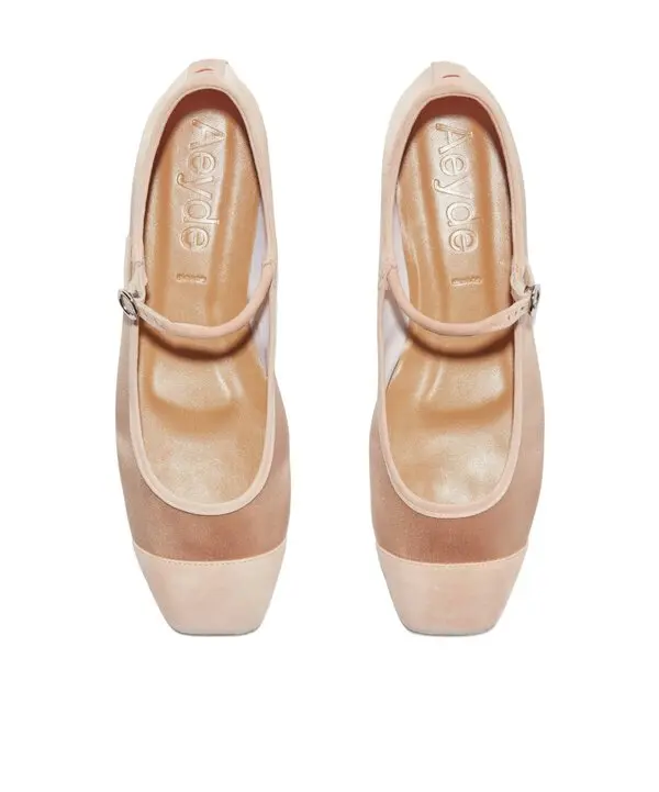 AeydĒ Pointed Mary Jane Flats