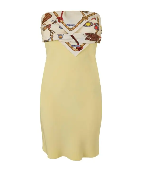 Versace Simple Dress - Nude