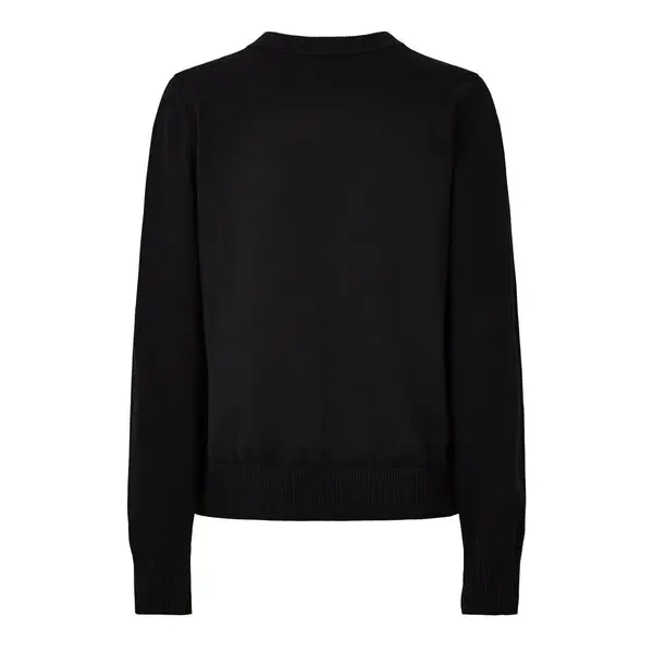 GANNI Graphic Crew Neck Sweatshirt - Black