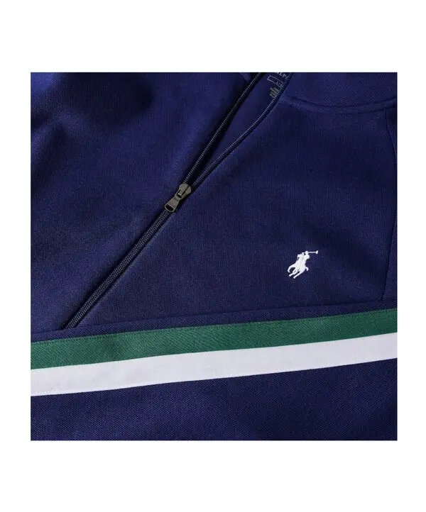 Polo Ralph Lauren Contrast Paneled Sport Zip Jacket - Blue