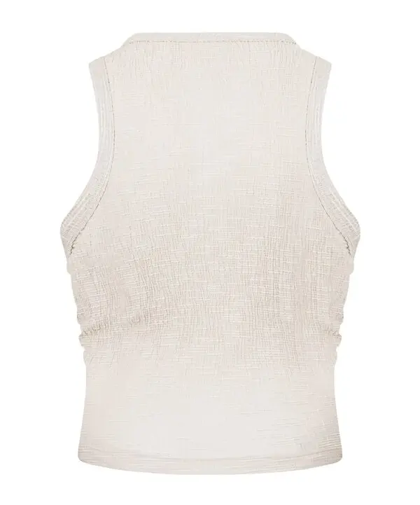 Magda Butrym Sleeveless Textured Knot Detail Top