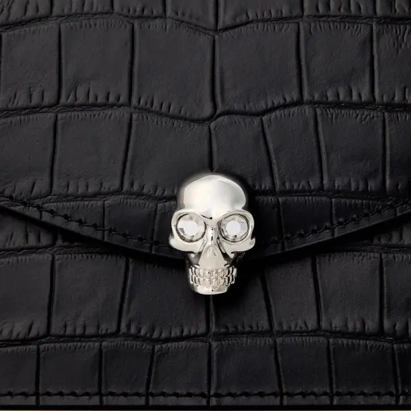 Alexander McQueen Alex Skull Mini Bag - Black Silver