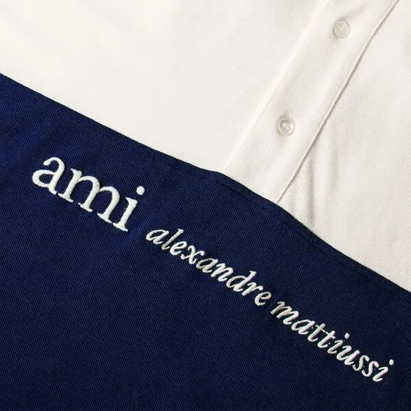 AMI Paris Comfortable And Versatile Long-sleeve Polo Shirt