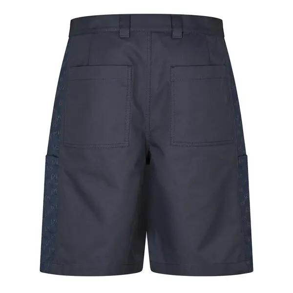 Gucci Twill Knee-length Shorts With Textured Paneling