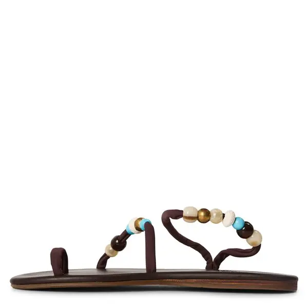 ANCIENT GREEK SANDALS Embellished Flat Sandals