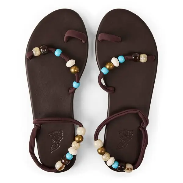 ANCIENT GREEK SANDALS Embellished Flat Sandals