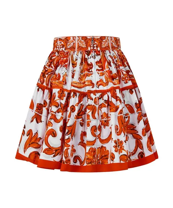 Dolce & Gabbana Printed Layered Cake Skirt