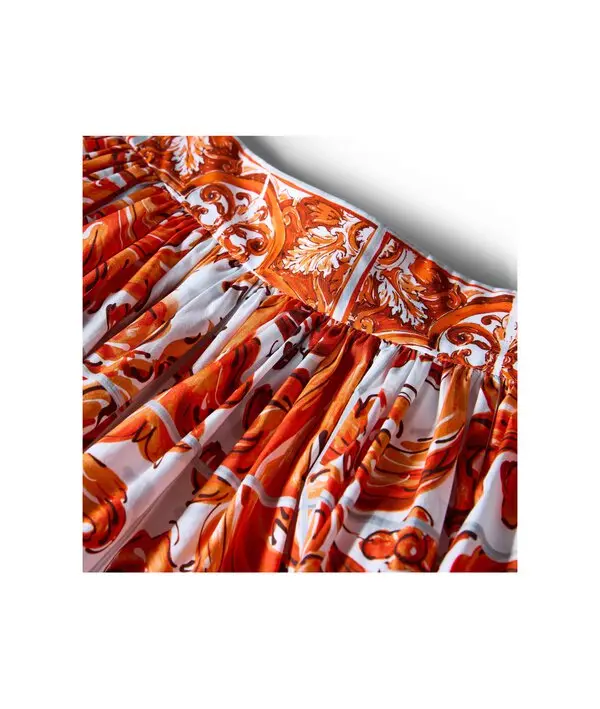 Dolce & Gabbana Printed Layered Cake Skirt