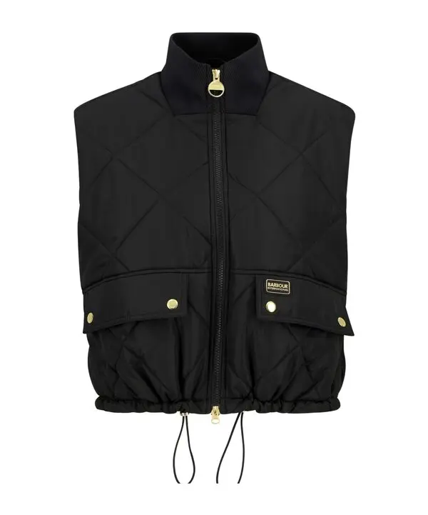 Barbour Diamond-quilted Stand Collar Vest