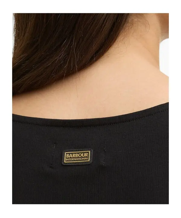 Barbour Sleeveless Top With Logo Detail - Black