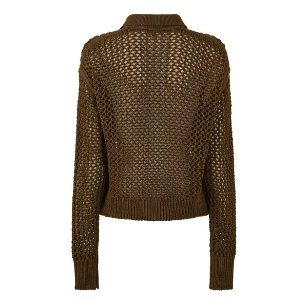 Max Mara Wool Cardigan With Collared Neck