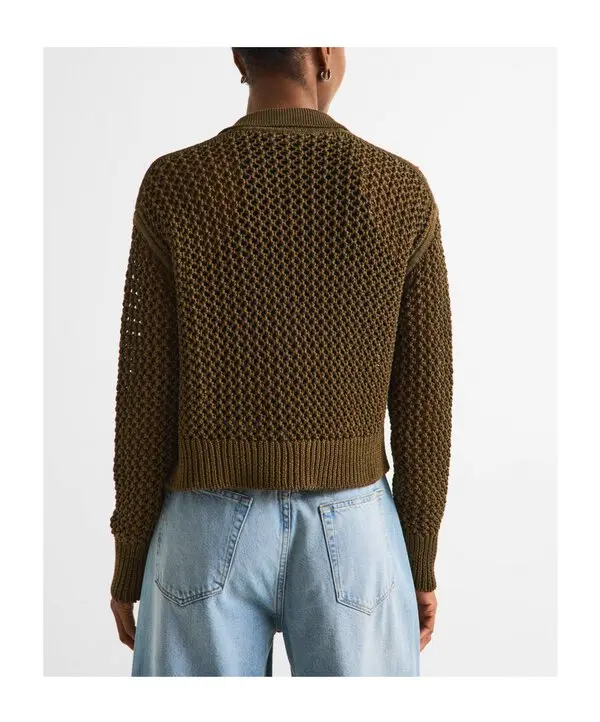 Max Mara Wool Cardigan With Collared Neck