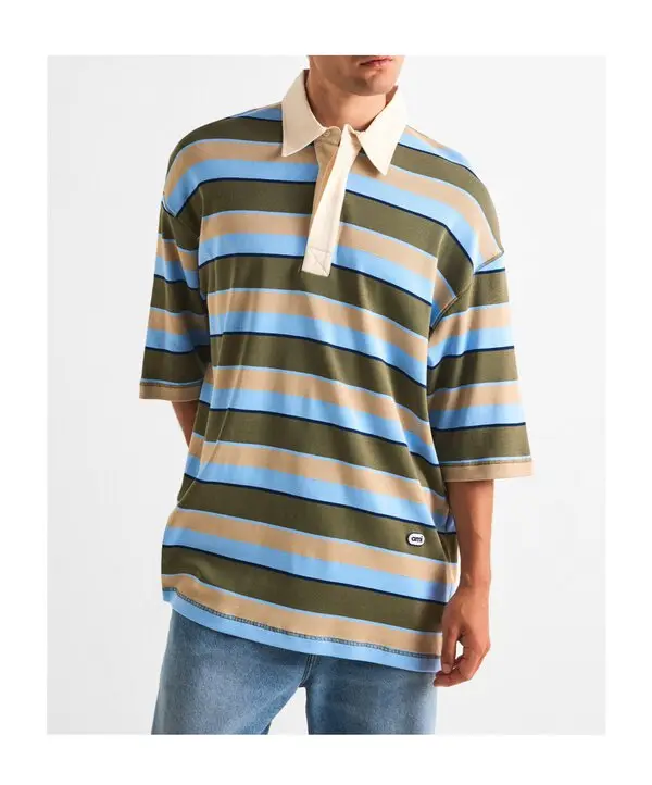 AMI Paris Loose Short-sleeve Polo Shirt - Green