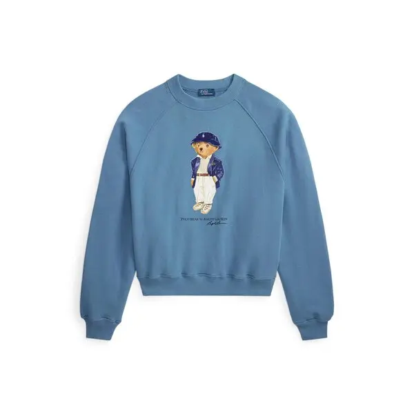 Polo Ralph Lauren Crewneck Sweatshirt With Embroidered Bear Graphic