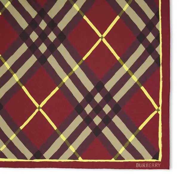 Burberry Diamond-shaped Silk Scarf