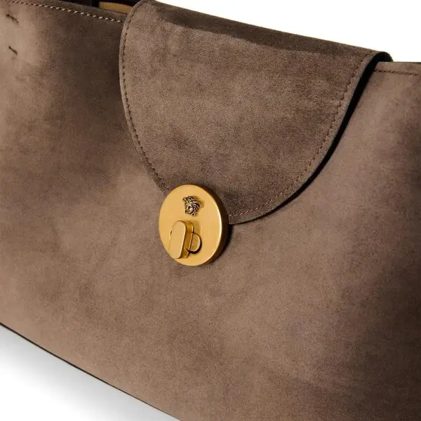 Versace Solid Color Shoulder Bag - Green