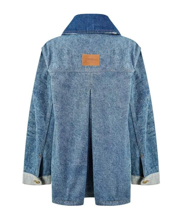 GANNI Versatile Denim Color Block Jacket