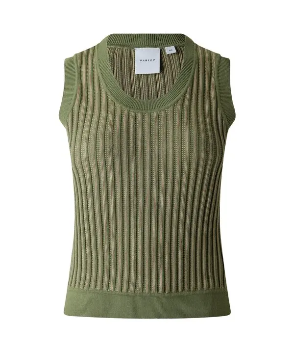 Varley Ribbed Knit Tank Top - Green