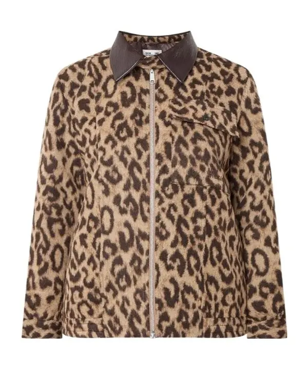 Baum Und Pferdgarten Leopard Print Zip-up Jacket