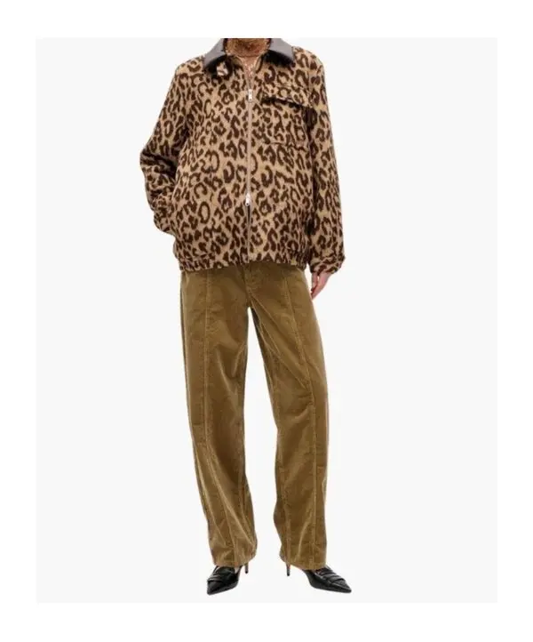 Baum Und Pferdgarten Leopard Print Zip-up Jacket