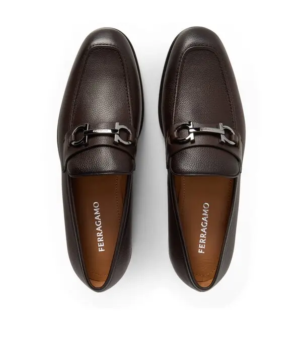 FERRAGAMO Grained Leather Loafer