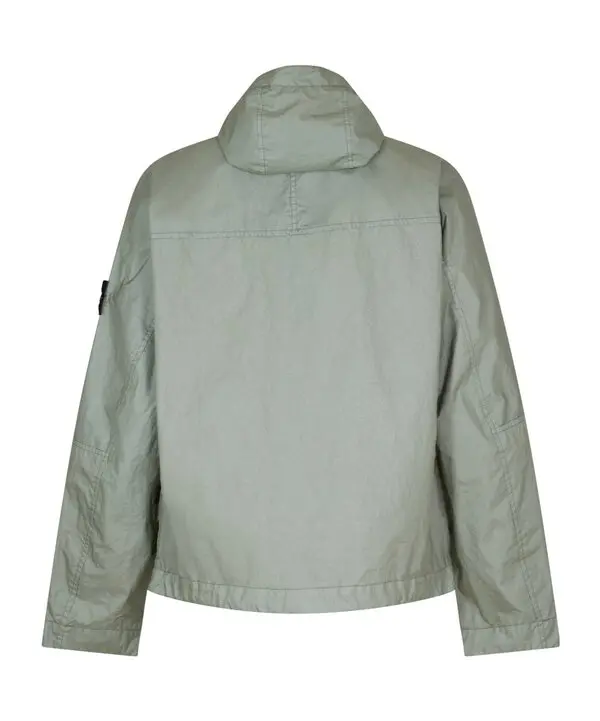 Stone Island Windproof Long Coat With Membrana Fabric