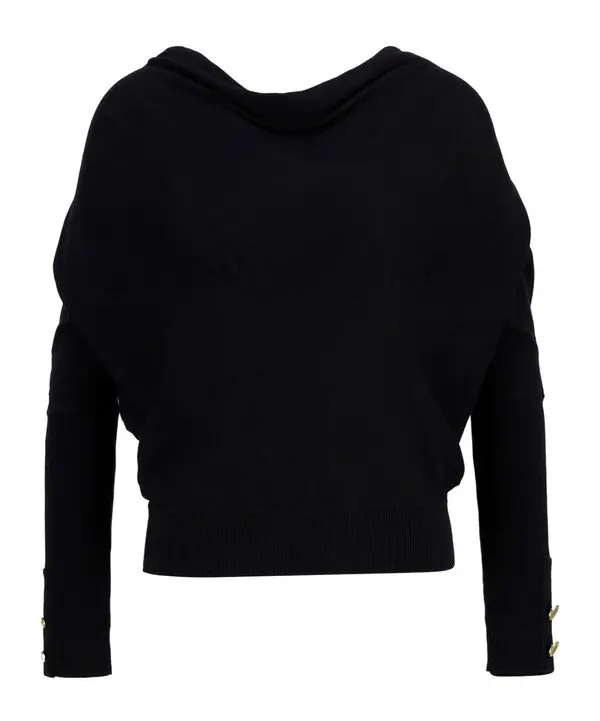 Barbour International Cowl Neck Batwing Sleeve Pullover