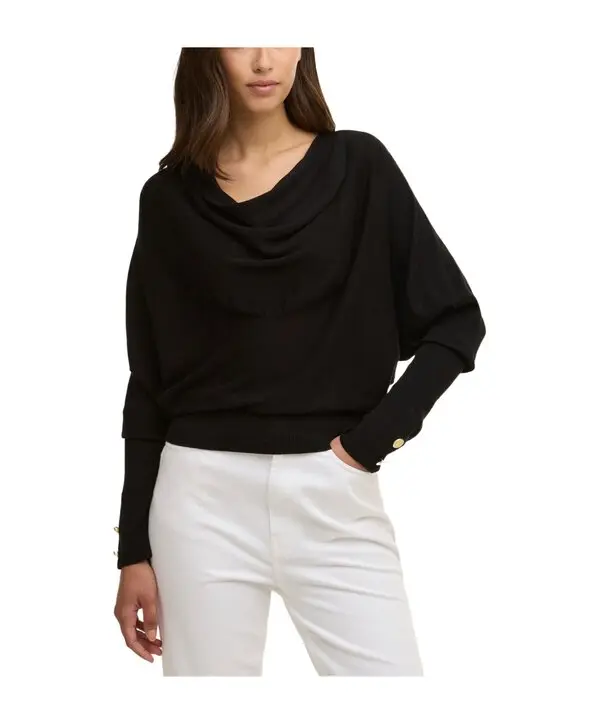 Barbour International Cowl Neck Batwing Sleeve Pullover
