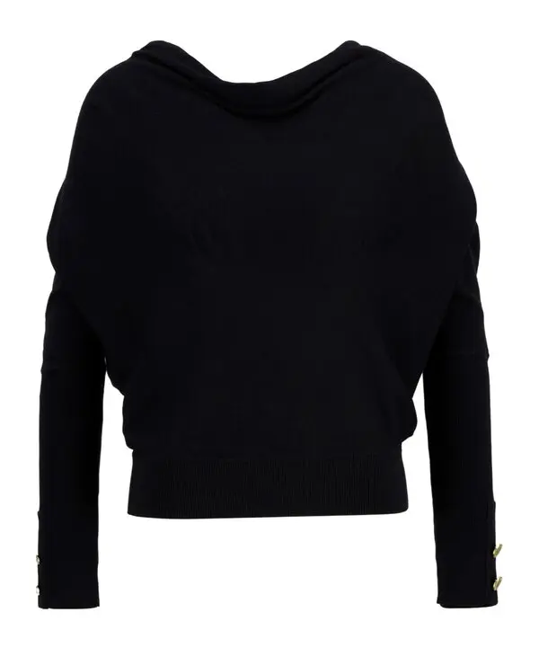 Barbour International Cowl Neck Batwing Sleeve Pullover