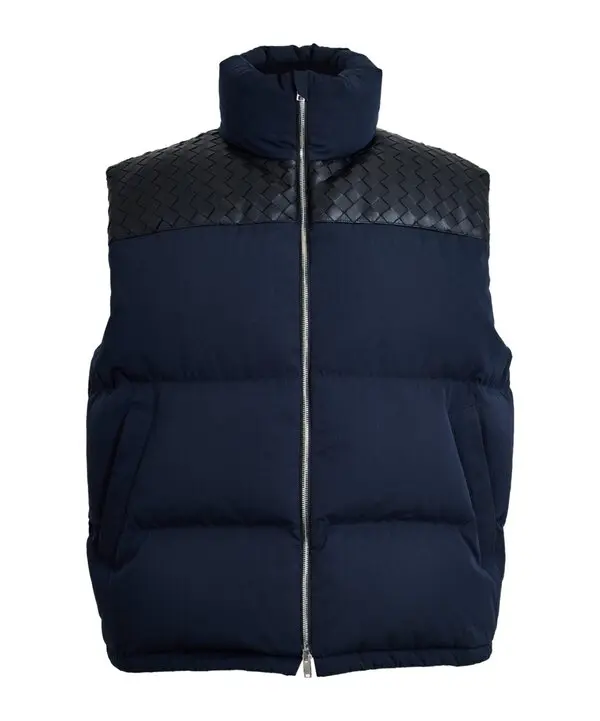 Bottega Veneta Intreccio Weave Sleeveless Gilet