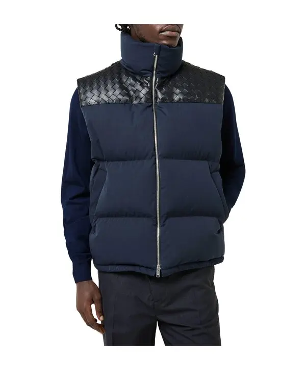 Bottega Veneta Intreccio Weave Sleeveless Gilet