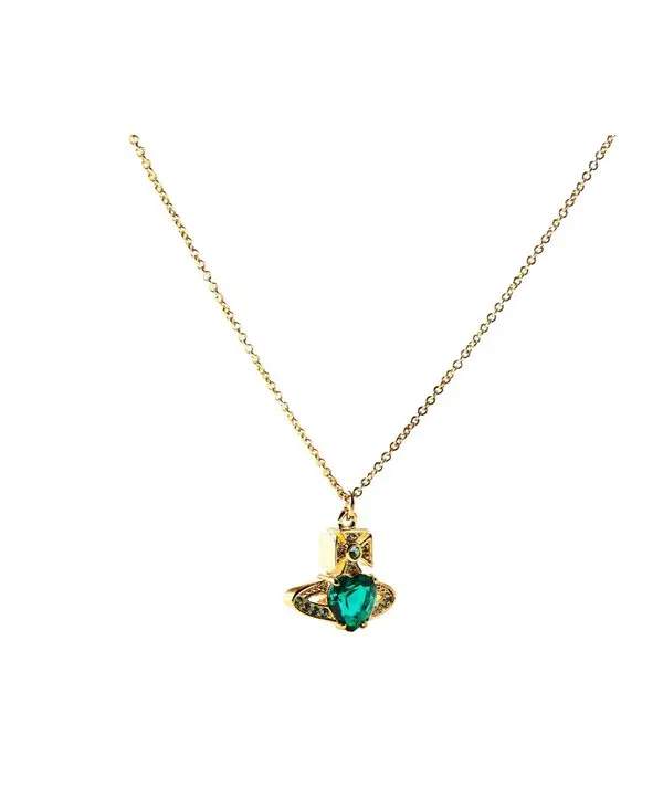 VIVIENNE WESTWOOD Orb Pendant Necklace With Heart-shaped Crystal - No