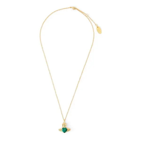 VIVIENNE WESTWOOD Orb Pendant Necklace With Heart-shaped Crystal