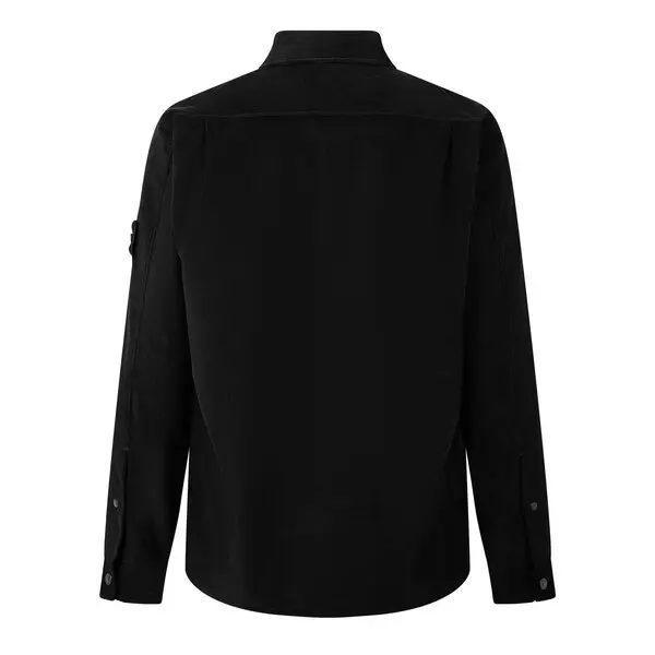 Stone Island Long-sleeve Button-front Shirt - Black