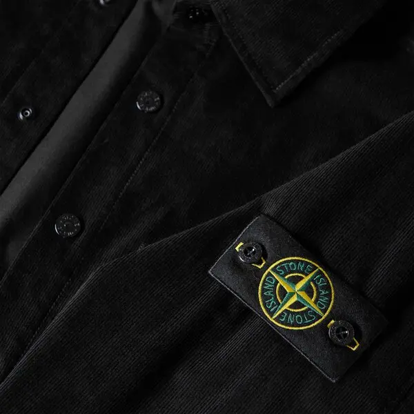 Stone Island Long-sleeve Button-front Shirt - Black