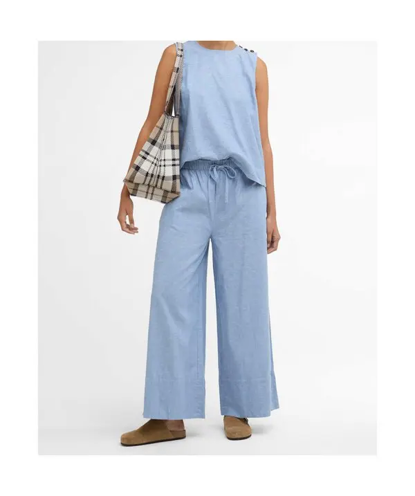Barbour Sleeveless Crewneck Tank Top With Button Detail