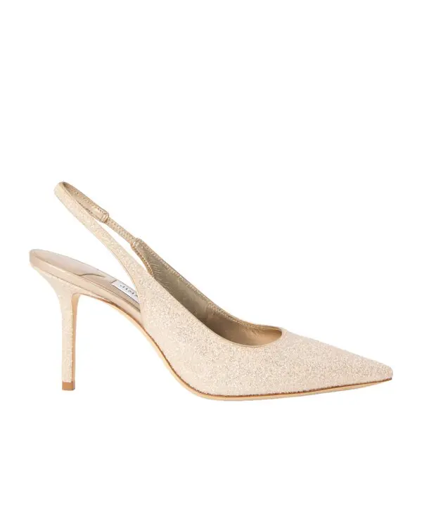 JIMMY CHOO Love 85 Slingbacks, Stiletto Heel, Pointed Toe - Nude
