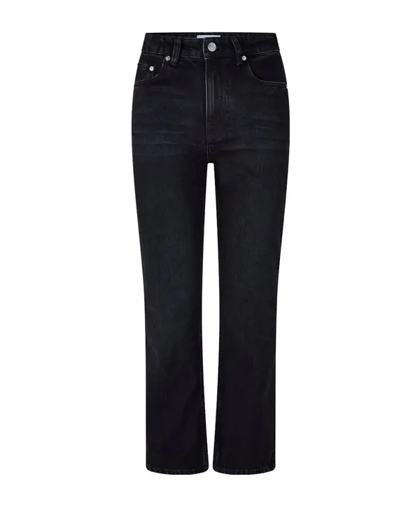 GANNI Betzy Cropped Straight Leg Jeans