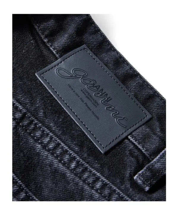 GANNI Betzy Cropped Straight Leg Jeans
