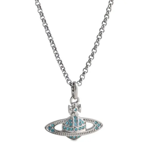 VIVIENNE WESTWOOD Crystal Saturn Orb Pendant Necklace