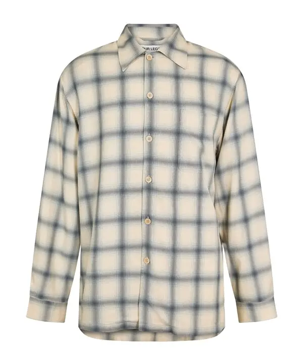 Our Legacy Printed Long-sleeve Shirt - Gray