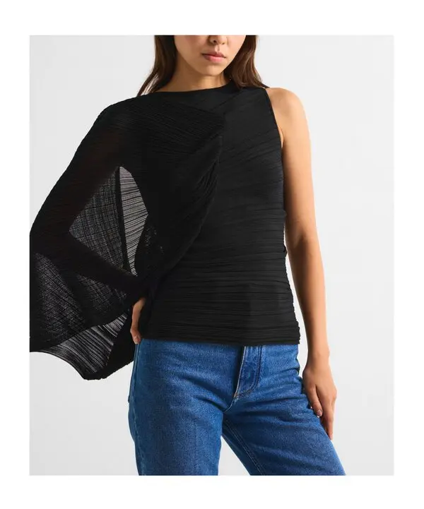 Balmain Solid Color Sleeveless Top